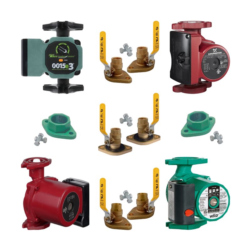 Circulator pump and flange