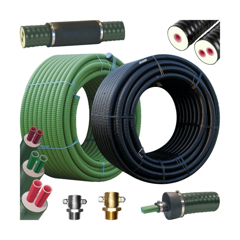 Pre-insulated PEX piping