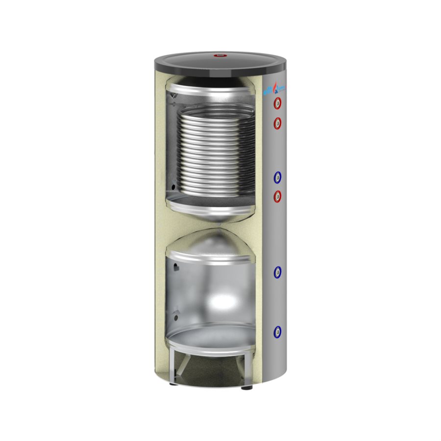 Stainless Steel Dual tank with coil 66 Gallon and 53 Gallon