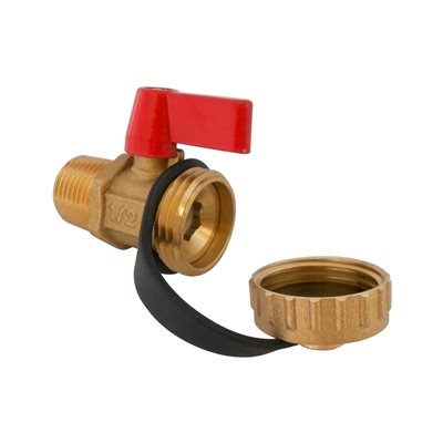 Drain valve 1 / 2" MNPT (1 / 4" turn) with cap