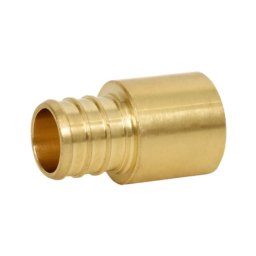 Lead free brass adapter 3 / 4" solder female x 3 / 4" pex