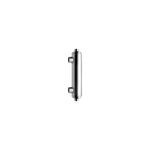 Titanium shell and tube heat exchanger for salt water swimming pool and spa